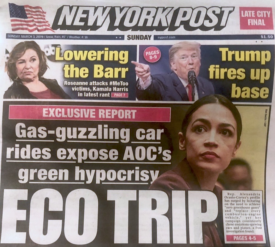 Ocasio-Cortez Tries To Shame NY Post. It Backfires.
