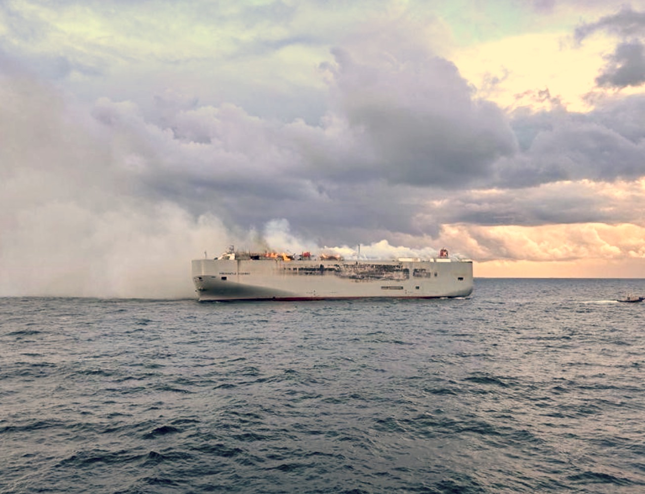 'Out-Of-Control' Fire Aboard A Massive Carrier Ship Shows Dangers Of ...