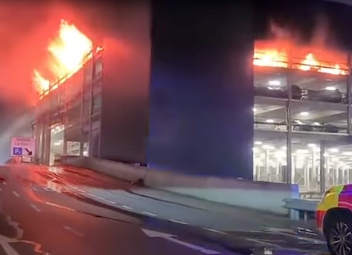 Recent Fire In UK Airport Parking Lot Highlights EV Fire Hazards ...