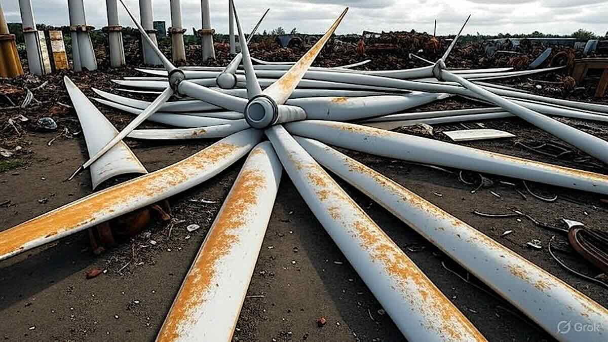 ‘Green’ Waste Piles Up As Solar Panels And Wind Turbines Pollute ...